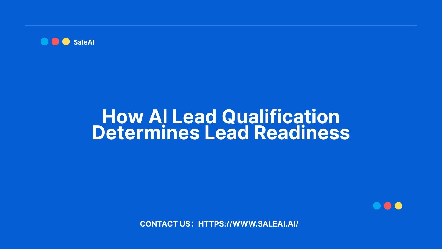 Al Lead Qualification for B2B Sales Teams