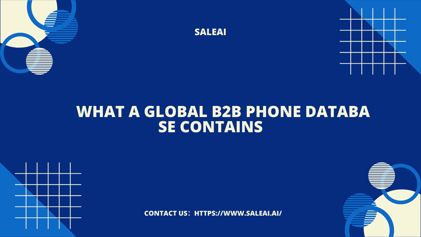 Global B2B Phone Database for Business Outreach
