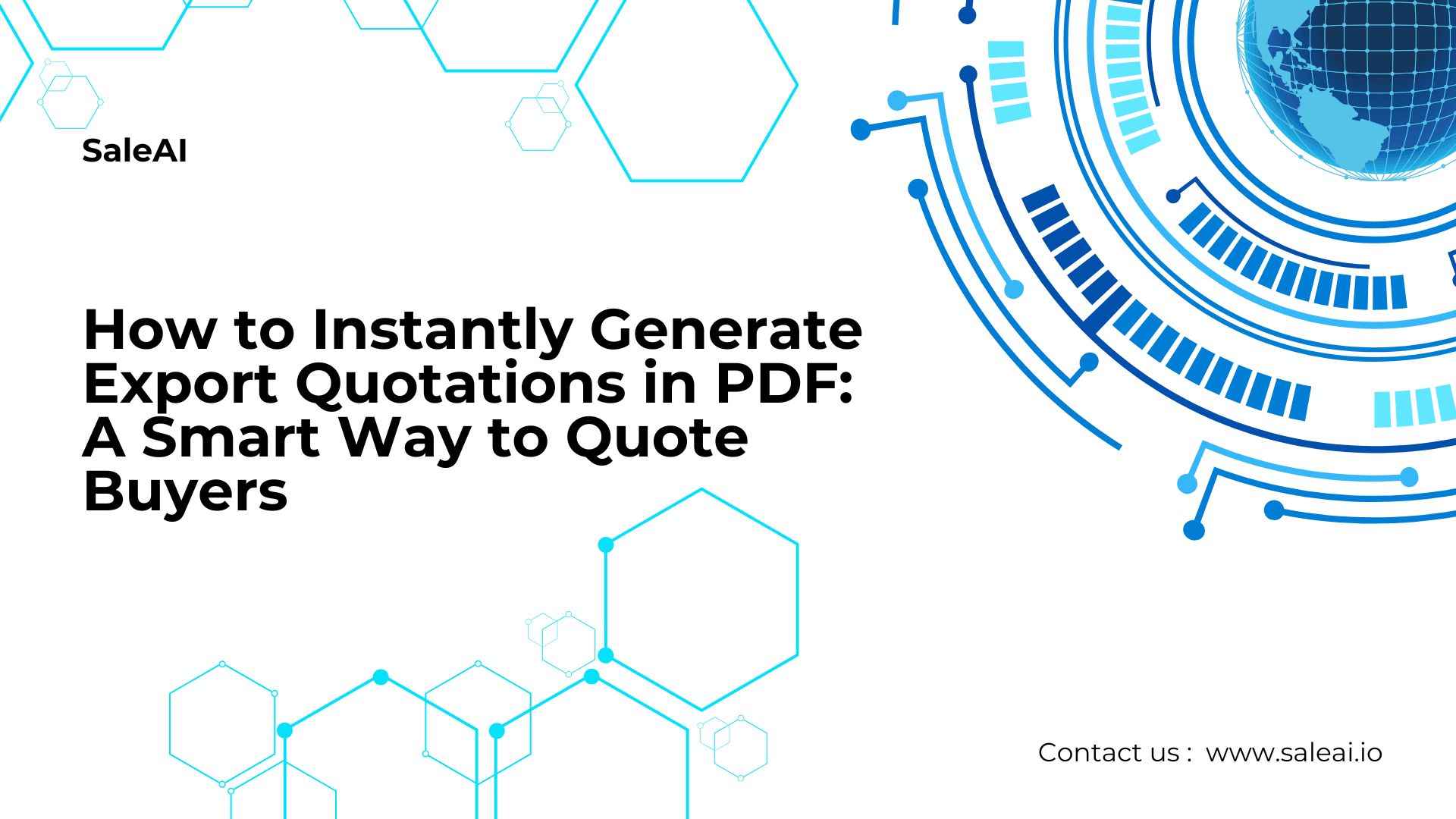 Generate Export Quotations Fast with AI Quote Tools | SaleAI